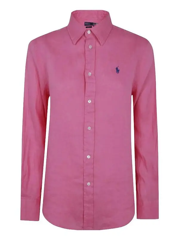 Polo Ralph Lauren Classic Fit Linen Shirt - Fuchsia