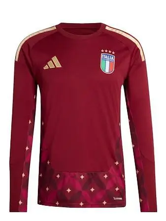 Adidas Italy 2026 Home Goalkeeper Long Sleeve Jersey - Team Coll Burgundy