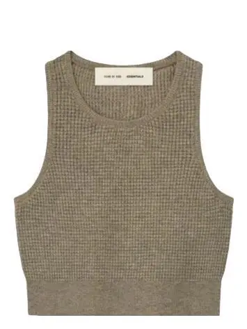 Fear Of God Essentials Waffle Sport Tank - Homestead Heather