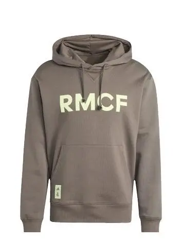 Adidas Real Madrid Seasonal Hoodie - Utility Grey Almost Lime