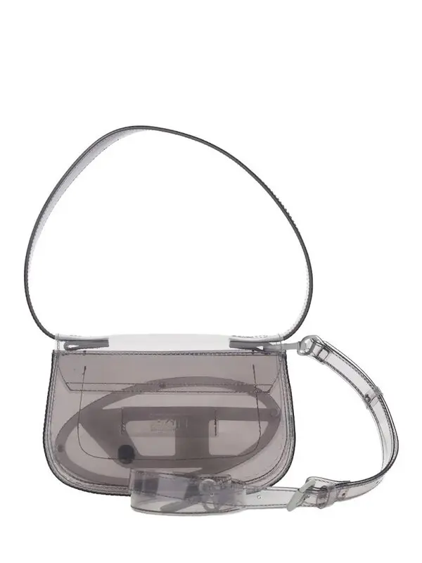 DIESEL 1dr Shoulder Bag - Clear Black