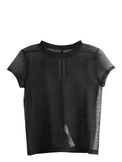Rick Owens Cropped Level T-shirt - Black