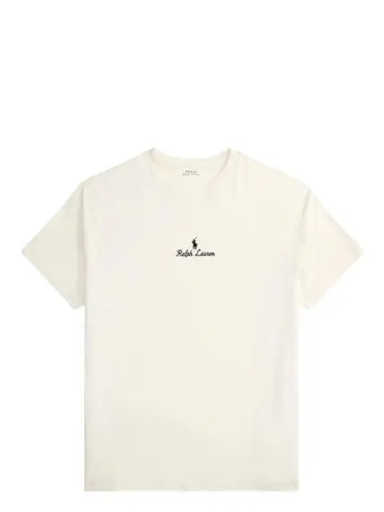 Polo Ralph Lauren Shortsleeve Jersey Knit Script Graphic T-shirt - Deckwash White