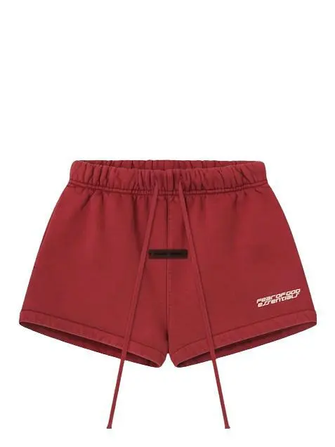 Fear Of God Essentials Running Short - Crimson