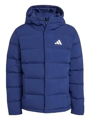 Adidas Helionic Climawarm Hooded Down Jacket - Dark Blue