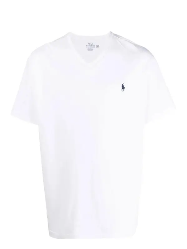 Polo Ralph Lauren Short Sleeve Vneck Classic Fit T-shirt - White