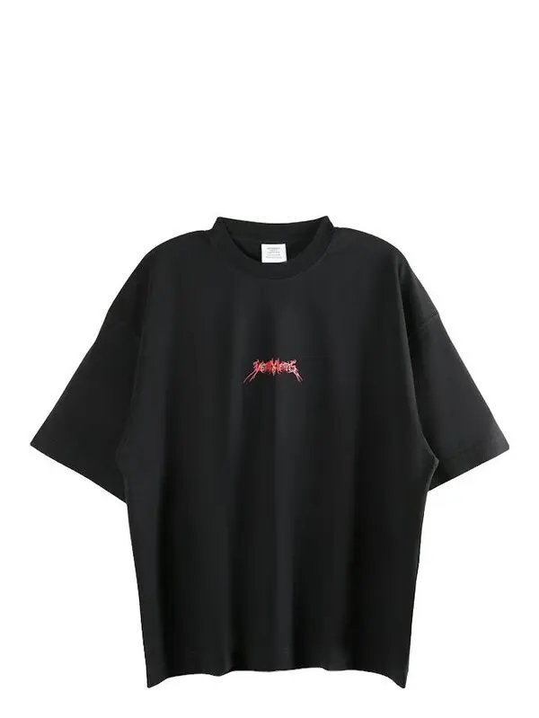 Vetements Metal Logo Regular T-shirt - Black