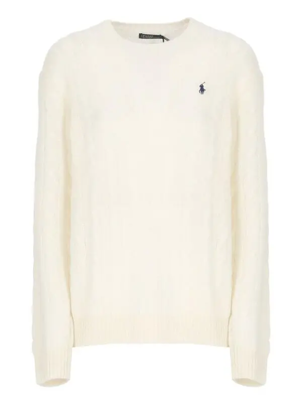 Polo Ralph Lauren Long Sleeve Crew Neck Pullover - Authentic Cream