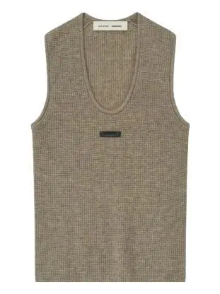 Fear Of God Essentials Waffle Tank - Homestead Heather
