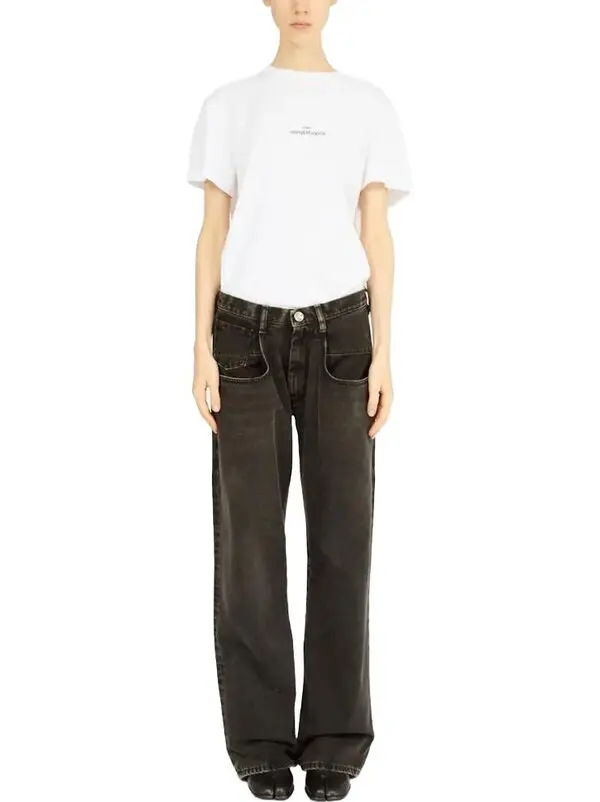 MAISON MARGIELA Wide-leg 5-pocket Pants - Black