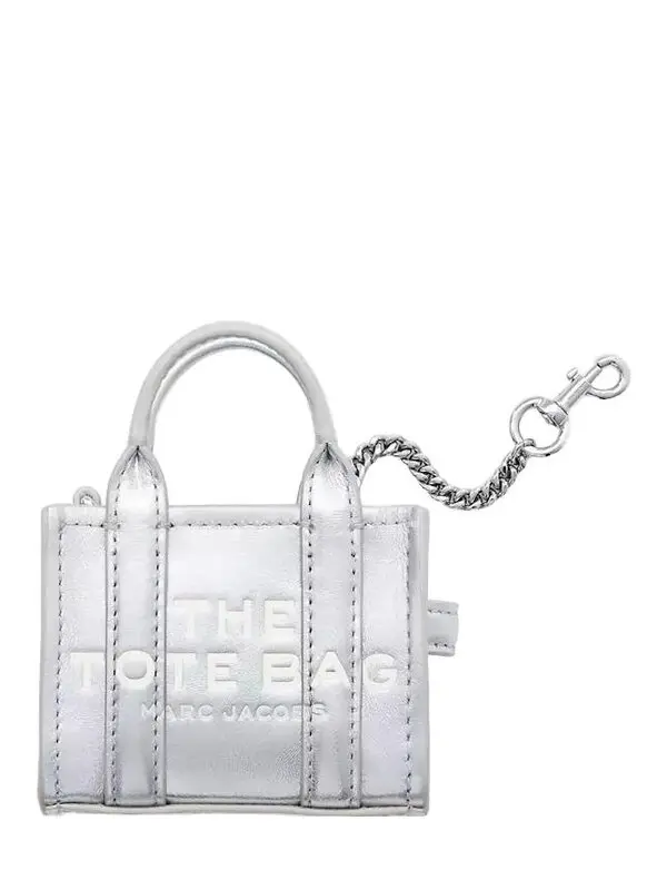 Marc Jacobs Nano Tote Charm Bag - Silver