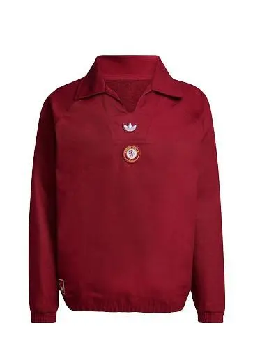 Adidas Aston Villa Fc Terrace Icons Drill Sweatshirt - Team Coll Burgundy