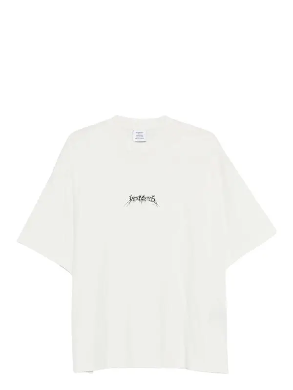 Vetements Metal Logo Regular T-shirt - Ice White