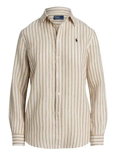 Polo Ralph Lauren Classic Long Sleeve Button Front Shirt - Cafetan White