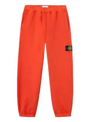 Stone Island Brushed Organic Cotton Fleece 6200004 Sweatpant - Scarelet Red