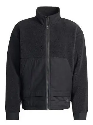 Adidas Premium Essentials Polar Fleece Full-zip Jacket - Black