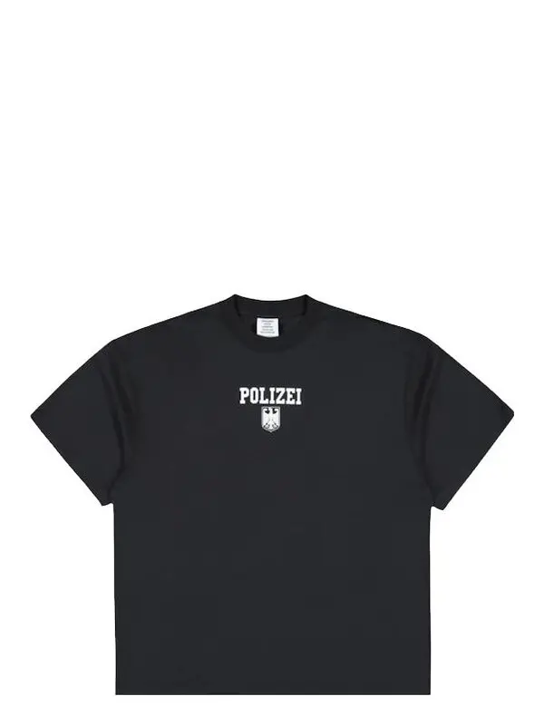 Vetements Polizei Regular T-shirt - Washed Black