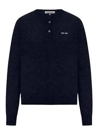 Miu Miu Cashmere Crewneck Sweatshirt - Blue