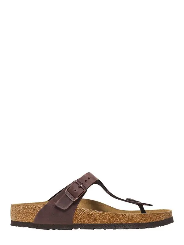 BIRKENSTOCK Gizeh Oiled Leather Sandals - Habana