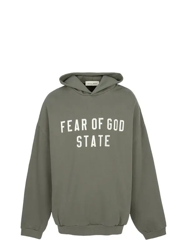 Fear Of God Essential Fleece Hooded Sweatshirt - Khaki