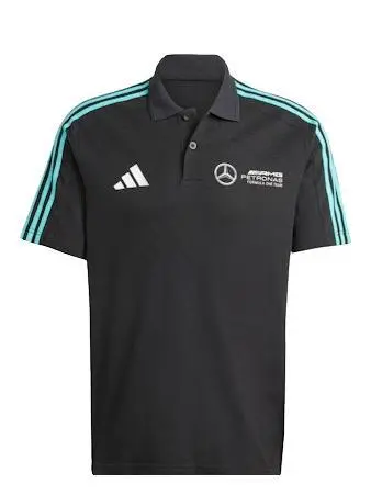 Adidas Mercedes Amg Petronas Formula Team Dna Polo Shirt - Black White
