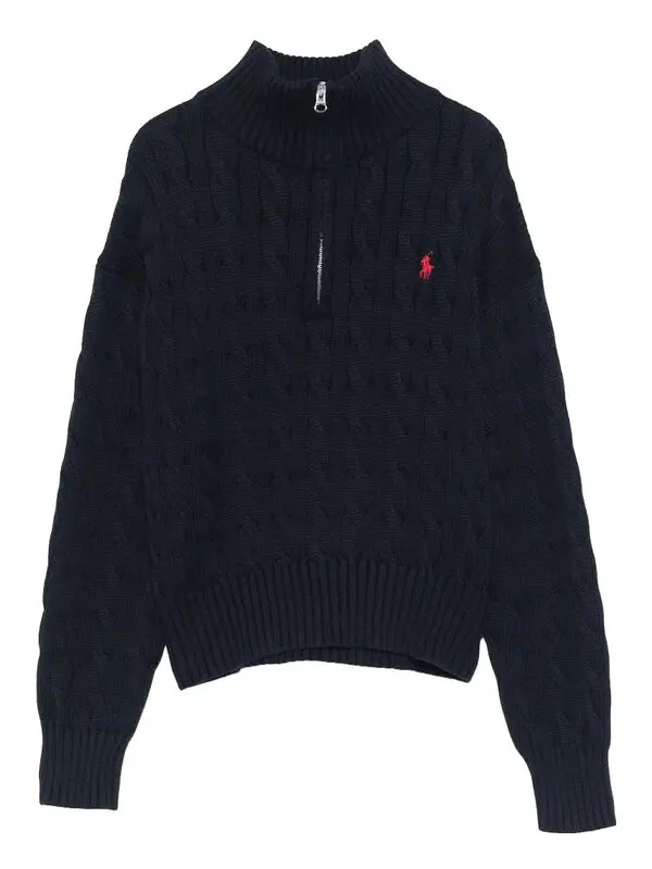 Polo Ralph Lauren Long Sleeve Pullover - Hunter Navy Blue