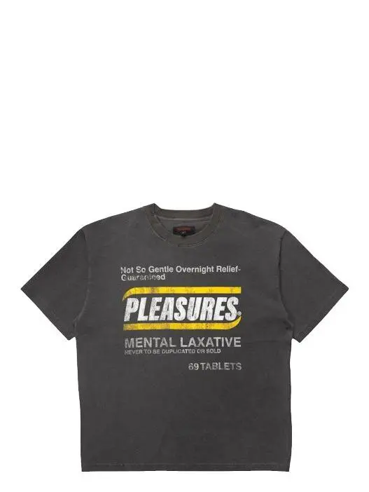 PLEASURES Relief Heavyweight Shirt - Faded Black