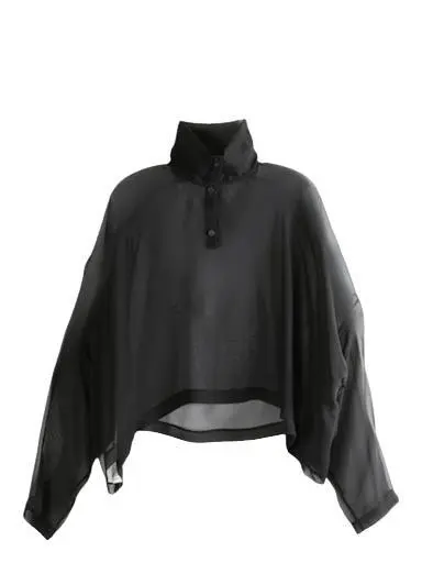 Rick Owens Jumbo Tabard Cropped T-shirt - Black