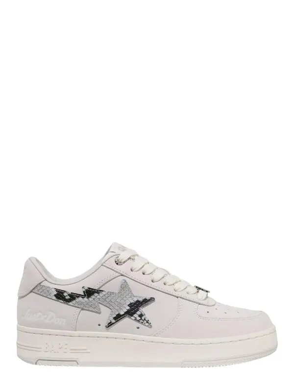 A BATHING APE Sta Just Don Python Sneakers - White