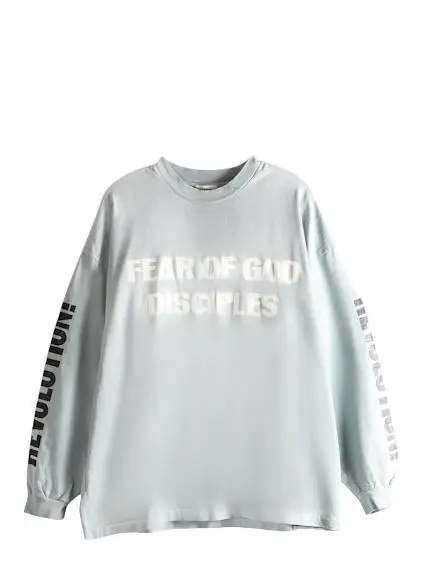 Fear Of God Relaxed Long Sleeve Disciple Tee Shirt - 974 Flint