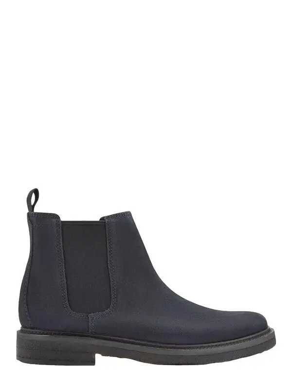 Clarks Clarkdale Easy Chelsea Boot - Navy Blue Suede