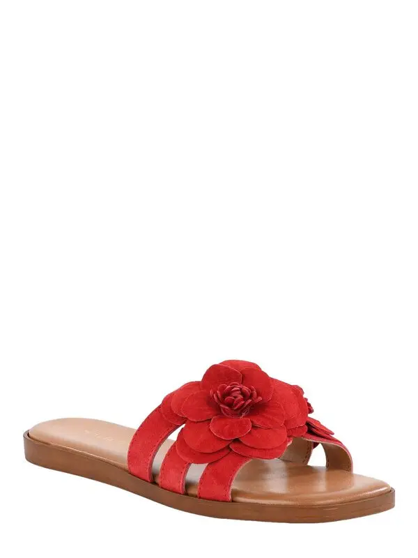 Seychelles Morning Dew Slide Sandal - Red