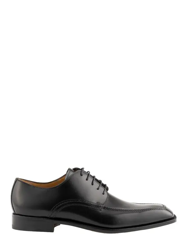 FERRINI French Calf Leather Lace Up - Black