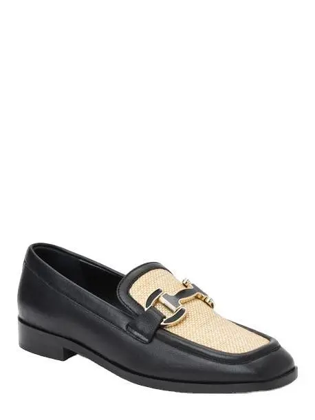 Bruno Magli Natalie Bit Loafer - Black Raffia