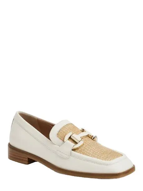 Bruno Magli Natalie Bit Loafer - White Raffia