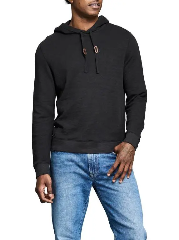 Billy Reid French Terry Hoodie - Black