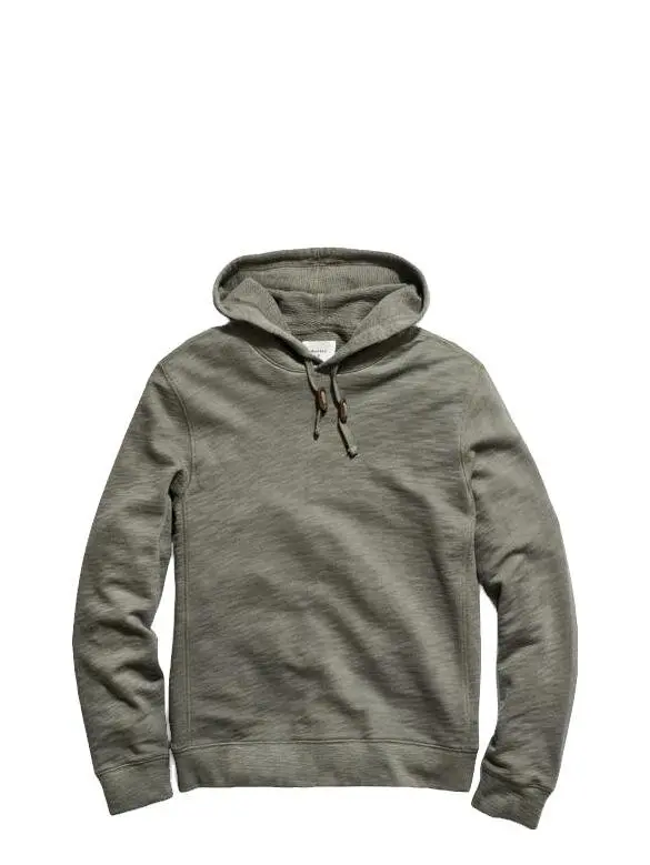 Billy Reid French Terry Hoodie - Washed Grey