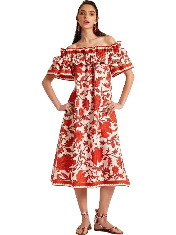 La DoubleJ Breakfast Dress - Dragonflower Red