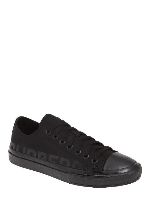 Burberry Larkhall Leather Sneaker - Black