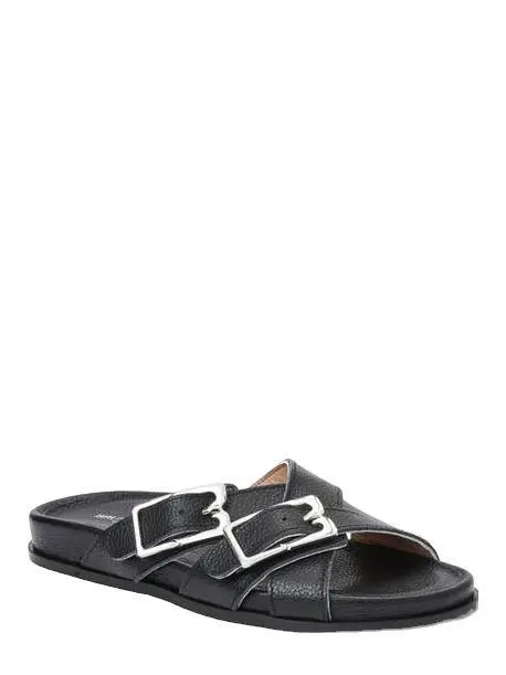 Bruno Magli Genesis Slide Sandal - Black Tumbled