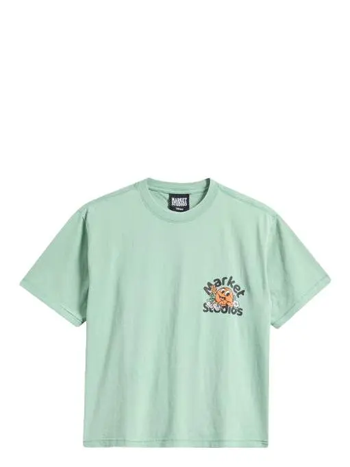 MARKET Chill In The Net Graphic T-shirt - Green
