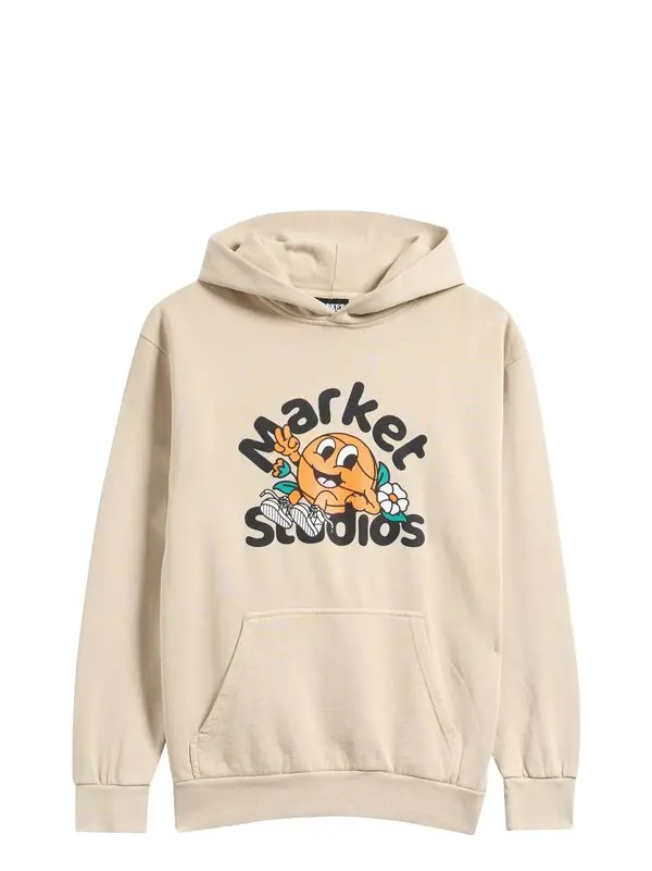MARKET Chill In The Net Graphic Hoodie - Natural