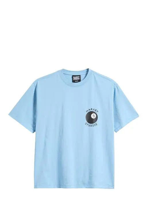 MARKET Eight Ball Graphic T-shirt - Blue