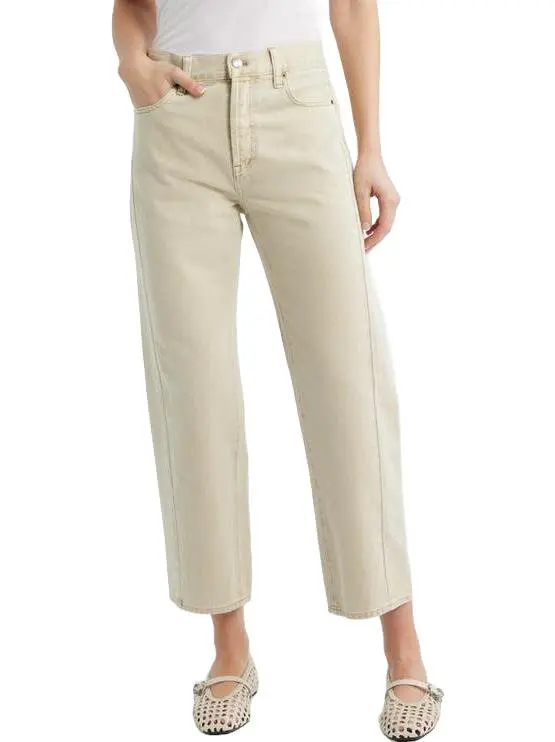 Madewell Pieced Barrel Leg Jeans - Faded Khaki