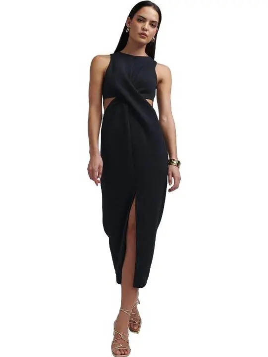 BWLDR Newark Midi Dress - Black