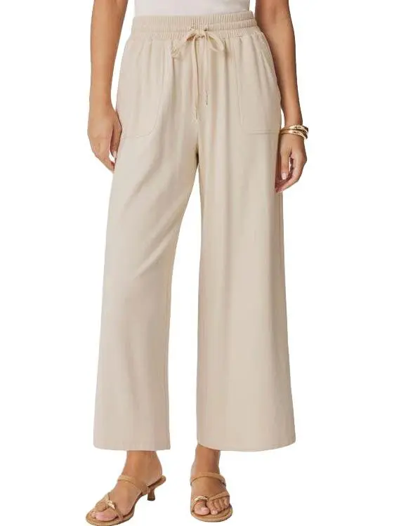Splendid Jada Drawstring Pants - Light Fawn Beige