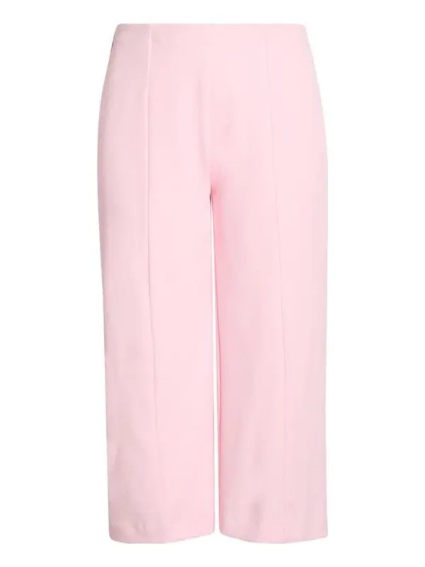 Anne Klein High-waist Wide-leg Trousers - Peony Pink
