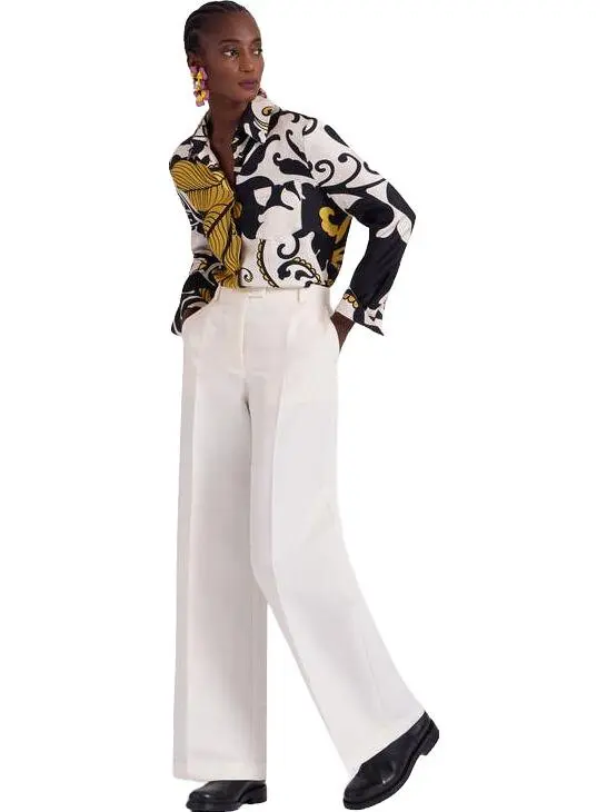 La DoubleJ Let Loose Wide Leg Pants - Solid Ivory