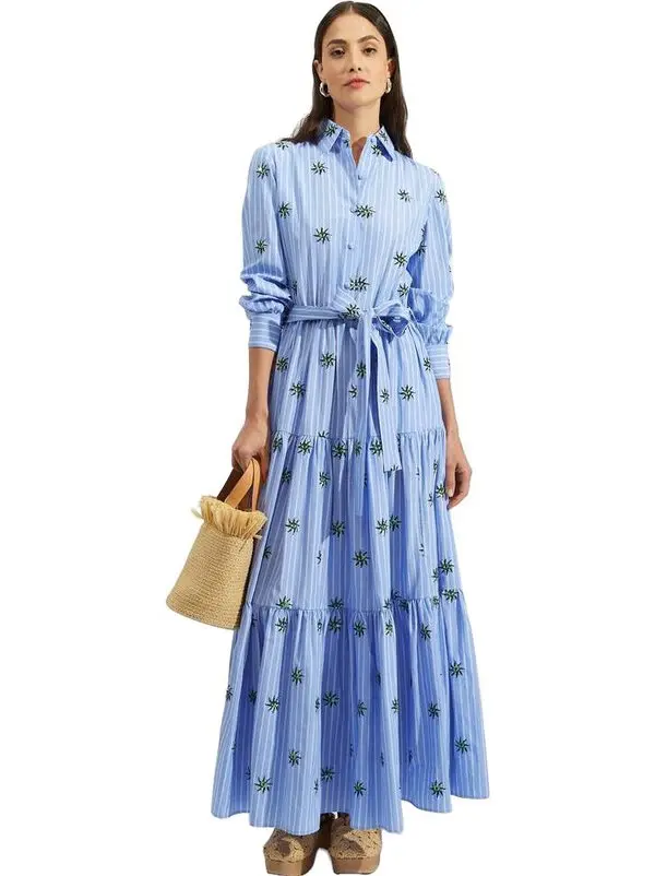 La DoubleJ Bellini Maxi Dress - Third Eye Light Blue