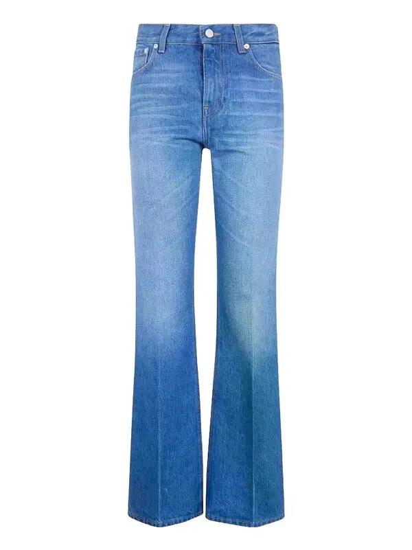 HAIKURE Logo-patch Flared Jeans - Blue